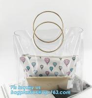 China PVC summer waterproof transparent jelly beach shopping shoulder bag for women, Women Colorful Soft Candy Color PVC Handb for sale