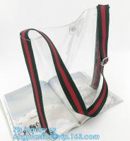 China PVC summer waterproof transparent jelly beach shopping shoulder bag for women, Women Colorful Soft Candy Color PVC Handb for sale