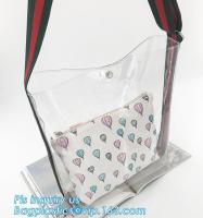 China PVC summer waterproof transparent jelly beach shopping shoulder bag for women, Women Colorful Soft Candy Color PVC Handb for sale