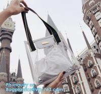 China Vinyl PVC Chain Handbag Shoulder Bag for Young Ladies, Studded Clear Tote/PVC shoulder bagClassical Colorful PVC Wallet for sale