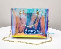 China Waterproof transparent pvc shoulder bag beach tote bag, Stylish young outdoor carry clear pvc shoulder bag, PVC Beach To for sale