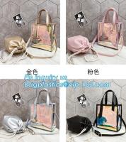 China Classical Colorful PVC Wallet Bag Pouch Bag shoulder bag, PVC Crossbody Bag For School Travel Girls, Tote Bag Clear Shou for sale