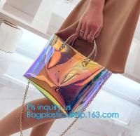 China Cheap PVC Single Shoulder Bag for Girl, summer hot sale shoulder PU PVC transparent bag, coating shopping bag tote bag s for sale