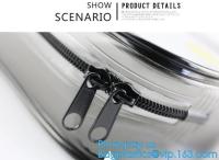 China Clear Carry On Travel Toiletry Bag PVC Travel Cosmetic Makeup Bag, Outdoor travel solid durable transparent PVC zipper b for sale
