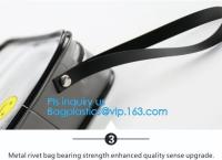China Clear Carry On Travel Toiletry Bag PVC Travel Cosmetic Makeup Bag, Outdoor travel solid durable transparent PVC zipper b for sale