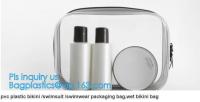 China Clear Carry On Travel Toiletry Bag PVC Travel Cosmetic Makeup Bag, Outdoor travel solid durable transparent PVC zipper b for sale