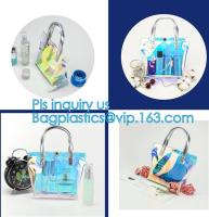 China cosmetic pouch custom makeup bag, portable travel makeup bag cases bulk women handbag, Travel waterproof clear zipper co for sale