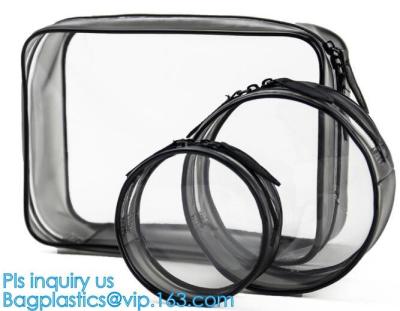 China makeup pouch travel clear PVC toiletry bag, makeup PVC cosmetic bag with bubbles, Toiletry bag wholesale waterproof trav for sale