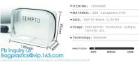 China Promotion reusable clear printed transparent zipping storage cosmetic toiletry pvc makeup bag for travel make up, handle for sale