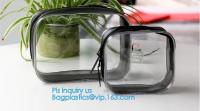 China Promotion reusable clear printed transparent zipping storage cosmetic toiletry pvc makeup bag for travel make up, handle for sale