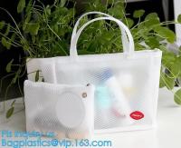 China Women Mesh Shoulder Bag Handbag Travel Tote Beach Toiletry Storage Bag Case, Travel Beach Storage Handbag Mesh Tote Hand for sale