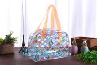 China pvc shoulder bag large capacity tote bag for women, laser shoulder bag pvc leather tote bag, Studded Clear Tote/PVC shou for sale