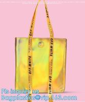 China Handbag Shoulder Tote Makeup Bag, Summer Beach Clear PVC Shoulder Bag DIY Transparent Tote Bag, PVC Swim Shoulder Bag Pa for sale