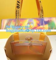 China Handbag Shoulder Tote Makeup Bag, Summer Beach Clear PVC Shoulder Bag DIY Transparent Tote Bag, PVC Swim Shoulder Bag Pa for sale