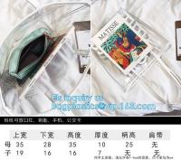 China PVC bags clear lady cosmetic bag, transparent waterproof pvc cheap beach bags, Women's Casual Canvas Tote Bags Shoulder for sale