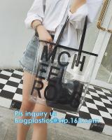 China plastic makeup pouch PVC portable cosmetic bag, pvc tube handle bags,pvc clear plastic handle bags,pvc pipe handle bag for sale