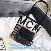 China plastic makeup pouch PVC portable cosmetic bag, pvc tube handle bags,pvc clear plastic handle bags,pvc pipe handle bag for sale