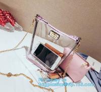 China reusable shopping Pvc Vinyl Plastic Beach Bag Large Shopper Shoulder Bag, 600D pvc coated handling promotion shopping ba for sale