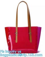 China Leisure PVC Purple Handbag For Ladies, Promotional Handbags, Summer Beach Bag PVC Clear Transparent Handbag Women Should for sale