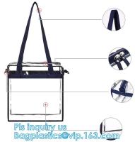 China clear pvc bag large capacity, custom logo clear pvc bag, blanket bag with handle ,pvc handle bag pvc christmas gift bag for sale