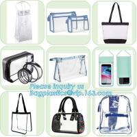 China clear pvc bag large capacity, custom logo clear pvc bag, blanket bag with handle ,pvc handle bag pvc christmas gift bag for sale