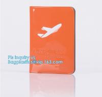 China Custom Passport Holder PVC Passport Cover, passport cover PVC leather card holder plastic ticket holder, pack, passport for sale