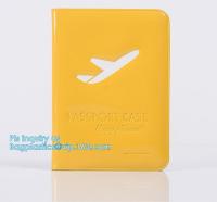 China Custom Passport Holder PVC Passport Cover, passport cover PVC leather card holder plastic ticket holder, pack, passport for sale