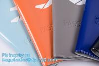 China Custom Passport Holder PVC Passport Cover, passport cover PVC leather card holder plastic ticket holder, pack, passport for sale
