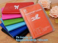 China Custom Passport Holder PVC Passport Cover, passport cover PVC leather card holder plastic ticket holder, pack, passport for sale
