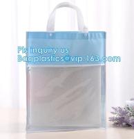 China waterproof PVC plastic shopping bag, eco friendly washable plastic PVC shopping bag, Durable Women Shopping shiny pvc to for sale