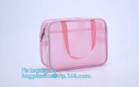 China Embroidery Logo black nylon mesh cosmetic bag with zipper, mesh net zipper cosmetic makeup bag with custom logo, Women M for sale