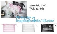 China Toilet Towel Packaging Custom Clear Plastic PVC Travel Cosmetic Bag with Zipper, Eco friendly clear pvc zip lock pouch Z for sale