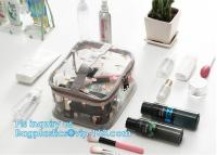 China Travel Organizer Mini Cosmetics Clear Pvc Zipper Bag With Handles, vinyl pvc travel cosmetic packaging bag with zipper, for sale