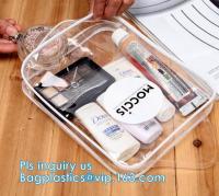China Fashion Women Clear Cosmetic Bags PVC Toiletry Bags Travel Organizer Necessary Beauty Case Makeup Bag Bath Wash Make Up for sale