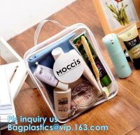 China Fashion Women Clear Cosmetic Bags PVC Toiletry Bags Travel Organizer Necessary Beauty Case Makeup Bag Bath Wash Make Up for sale