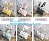China Toiletry Cosmetic Pvc Handle Bag, pvc bag withTube handle custom popular pvc bag wholesale, Waterproof Transparent Cosme for sale