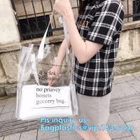China Toiletry Cosmetic Pvc Handle Bag, pvc bag withTube handle custom popular pvc bag wholesale, Waterproof Transparent Cosme for sale