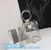 China handbag online pvc handbag for women, PVC tote handbag with a small purse, Thick PVC Women Unique Handbags, Bag Pouches for sale