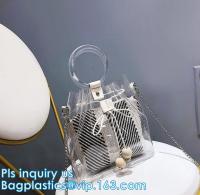 China handbag online pvc handbag for women, PVC tote handbag with a small purse, Thick PVC Women Unique Handbags, Bag Pouches for sale