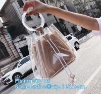 China EVA pvc lady packing handbag, Online shop china fashion transparent PVC ladies handbag, holographic handbag, Cosmetic Tr for sale