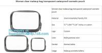 China cusotm logo rope handle clear pvc bag with zipper, handle transparent cosmetic bag, k Make Up Travel Bag, Organize for sale