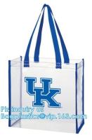 China Promo PVC Plastic Shopping Handle Bag, Handling clear pvc blanket bags, handle reusable clear vinyl pvc cosmetic bags fo for sale