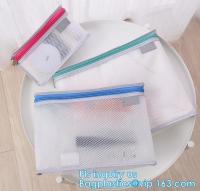 China Nylon Mesh Makeup cosmetic Bag / small nylon mesh make up cosmetic bag, Travel Mesh Cosmetic Makeup Organizer Bag, mesh for sale