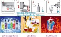 China oem produced cooler pvc wine bag, ice bag for wine bottle/ PVC ice bag, bottle cooler dry ice bag for bar, restaurant for sale