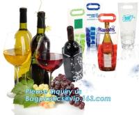 China oem produced cooler pvc wine bag, ice bag for wine bottle/ PVC ice bag, bottle cooler dry ice bag for bar, restaurant for sale