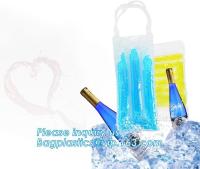 China oem produced cooler pvc wine bag, ice bag for wine bottle/ PVC ice bag, bottle cooler dry ice bag for bar, restaurant for sale
