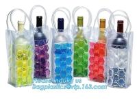 China oem produced cooler pvc wine bag, ice bag for wine bottle/ PVC ice bag, bottle cooler dry ice bag for bar, restaurant for sale