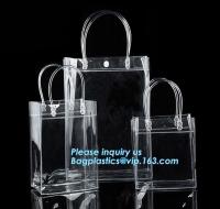 China Customized PP/PVC/PETclear plastic gift bag, Reusable Single bottle wine bag Pvc wine bottle gift bag, plastic transpare for sale