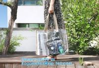 China Summer Detachable Women Transparent PVC Handbag Shoulder Bag, handle shoulder strap sand vinyl tote clear pvc beach bag for sale
