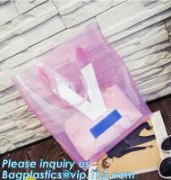 China PVC Mini Letter Printed Handbag Clear Laser Shoulder Bag For Women Children, travel gift garment wine makeup shoulder ha for sale
